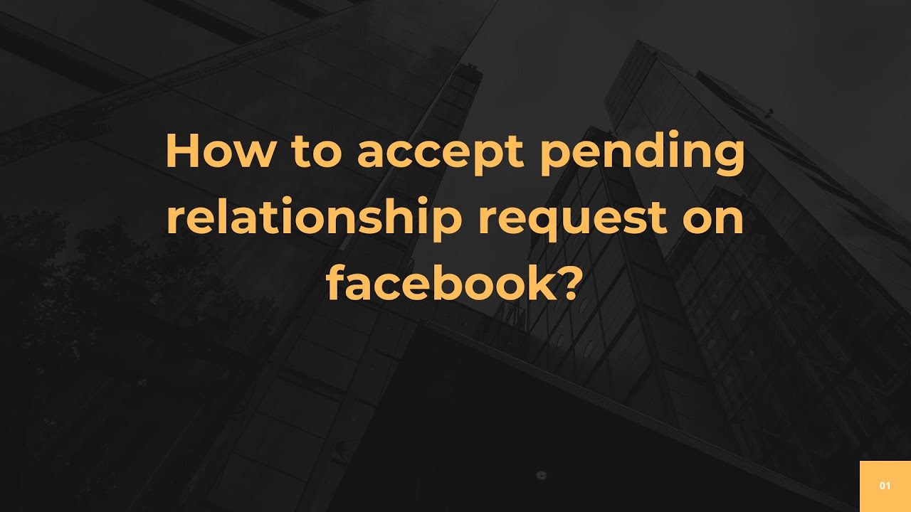 How to accept pending relationship request on facebook? - YouTube