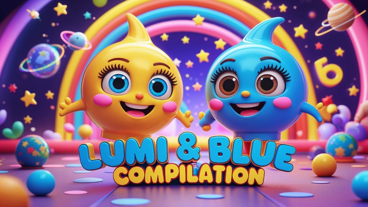 Lumi & Blue MEGA Compilation 🌈 | Learn Colors, ABCs, Numbers & More ...