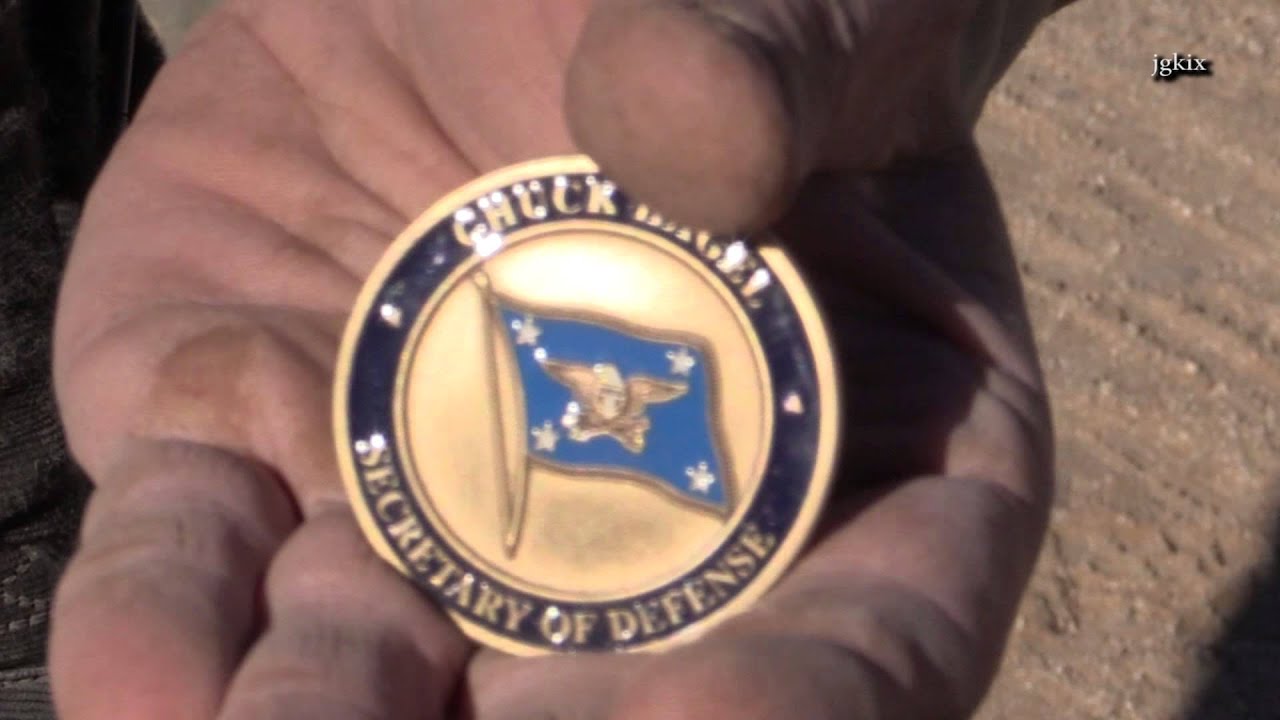 Army Soldiers received a Coin from Secretary of Defense - YouTube