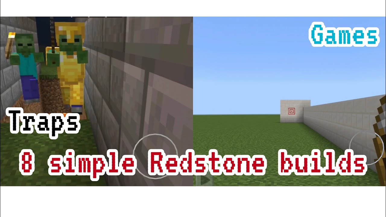 8 simple Redstone builds in Minecraft - YouTube