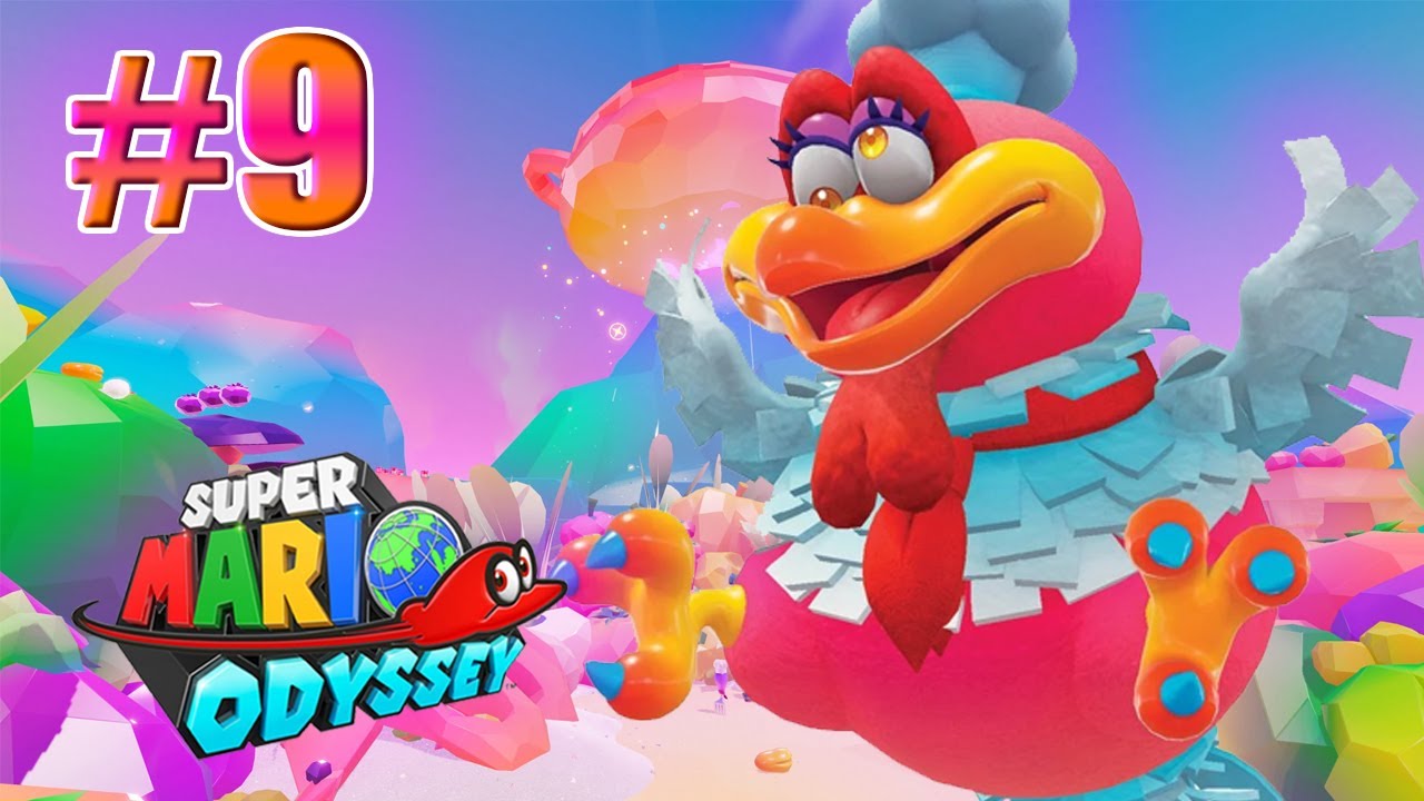Super Mario Odyssey Gameplay Part #9 {Luncheon Kingdom - Mount Volbono ...