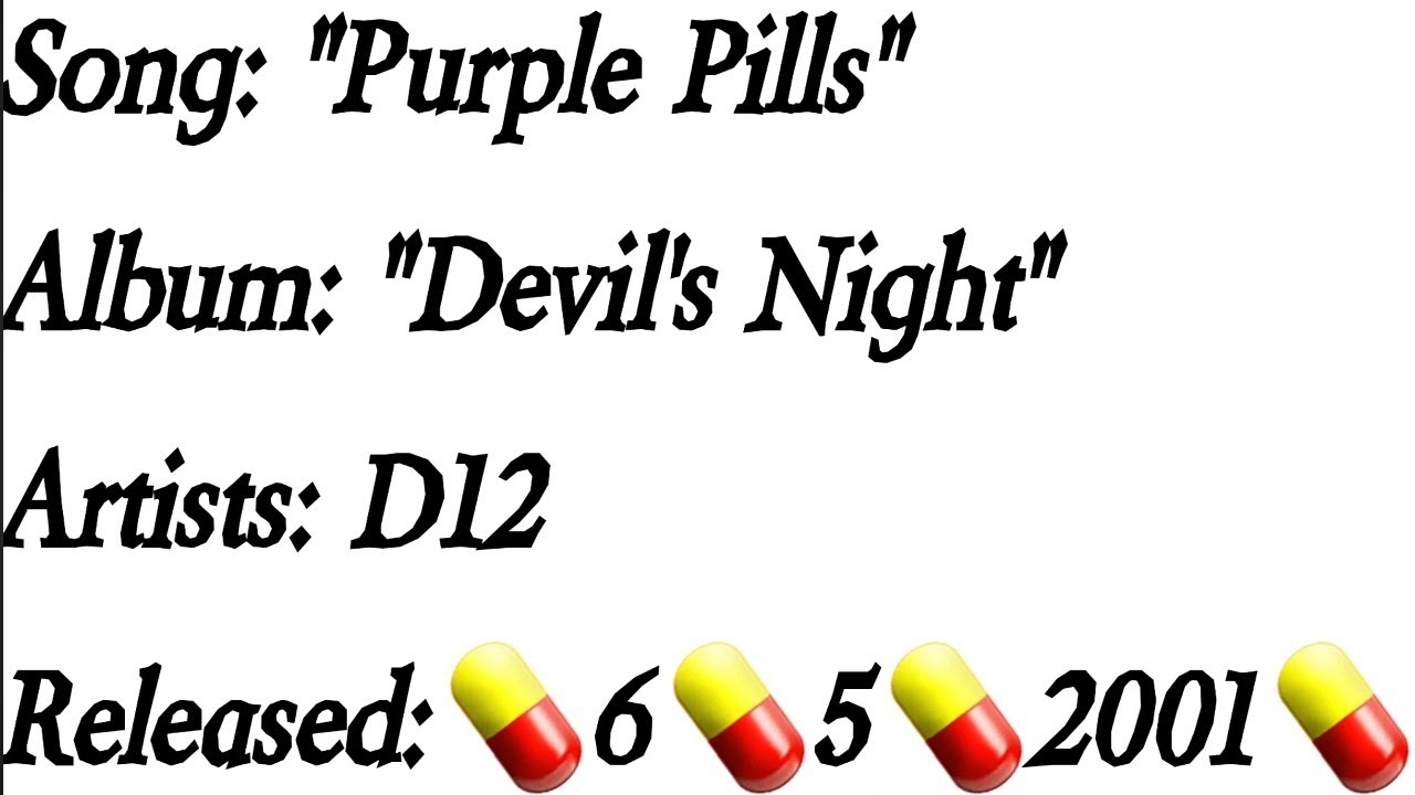 D12 - Purple Pills (Lyrics)*EXPLICIT - YouTube