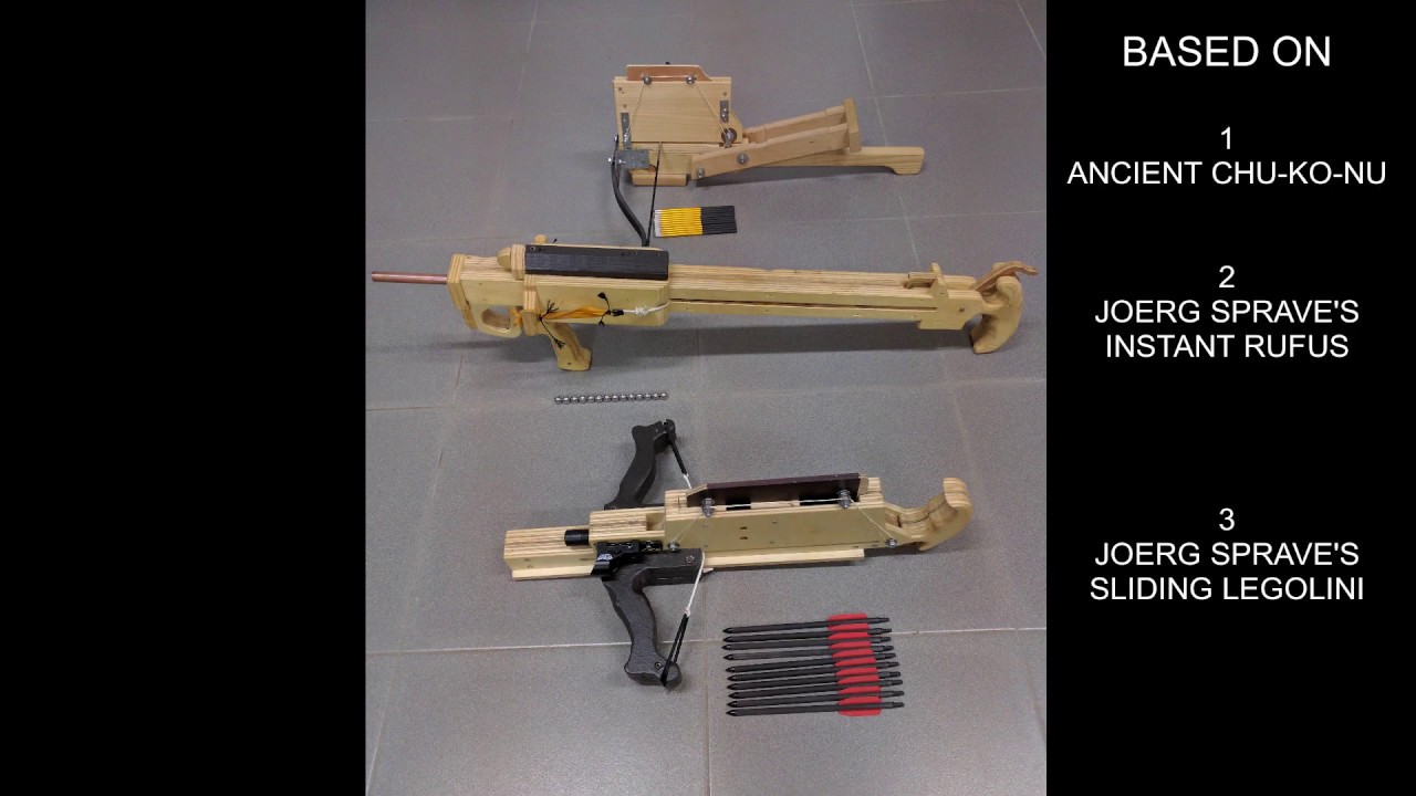 Homemade Magazine-Fed Crossbow/Bow/Slingshot - YouTube