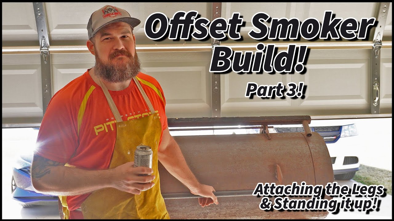 Offset Smoker Build! Part 3! SHES STANDING! - YouTube