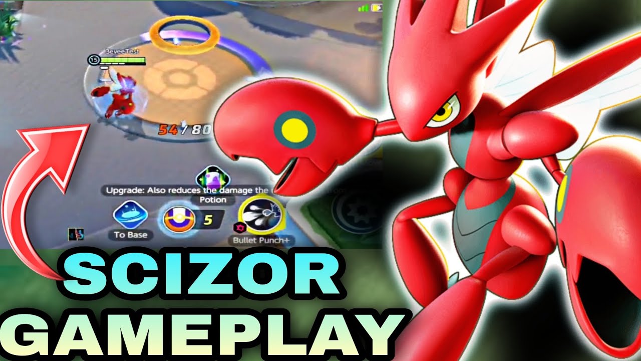 Scizor official Gameplay 😍- Pokemon Unite Scyther/Scizor Looks So cool ...