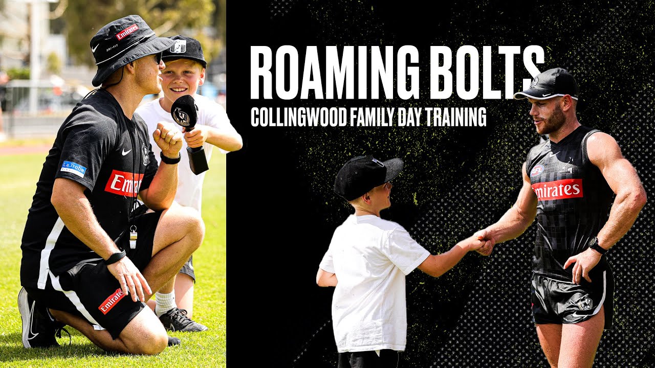 ROAMING BOLTS at Collingwood training!! - YouTube