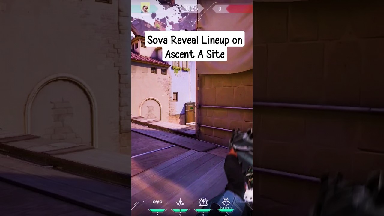 Sova Reveal Lineup on Ascent A Site #valorantlineups #valorant # ...