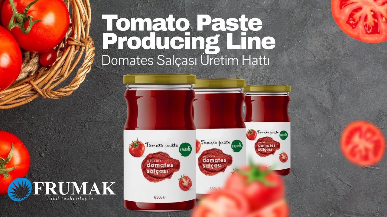 Tomato paste producing line | Domates salçası üretim hattı - YouTube