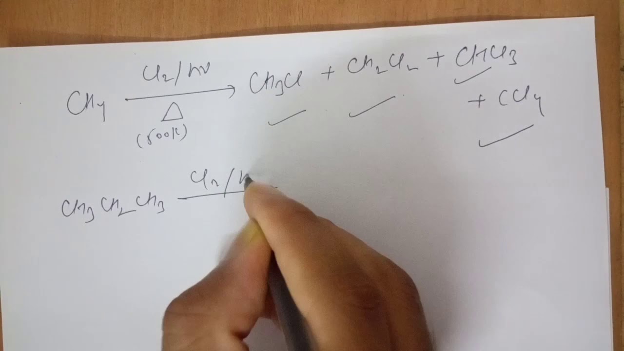 Preparation of Haloalkane and Haloarene From Alkane by Free radical ...
