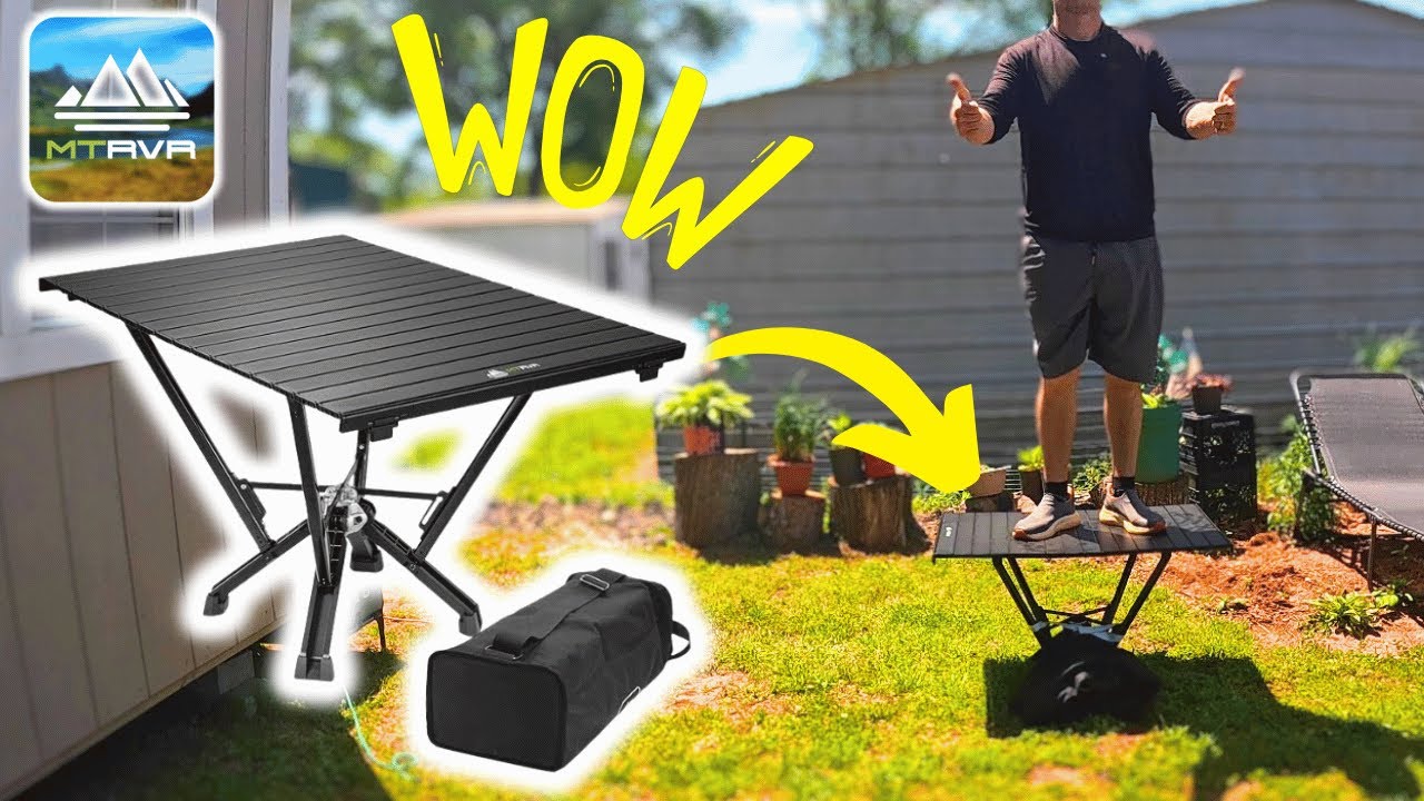 MTRVR Fast Folding Camping Table - Setup/Review - YouTube