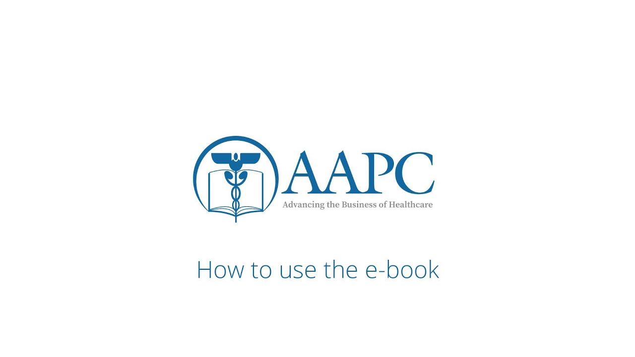 How to use the AAPC E-Book app - YouTube