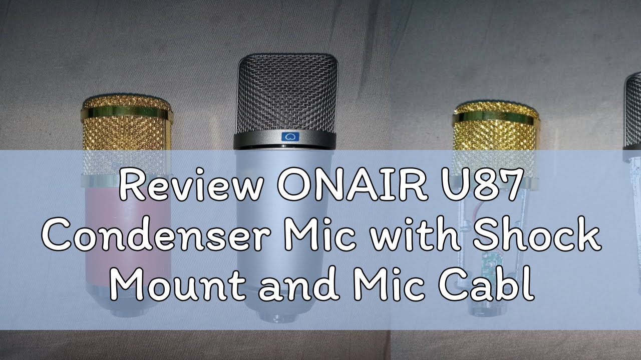 Review ONAIR U87 Condenser Mic with Shock Mount and Mic Cable for ...