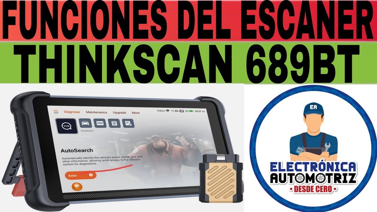 FUNCIONES DEL ESCANER THINKSCAN 689BT - YouTube