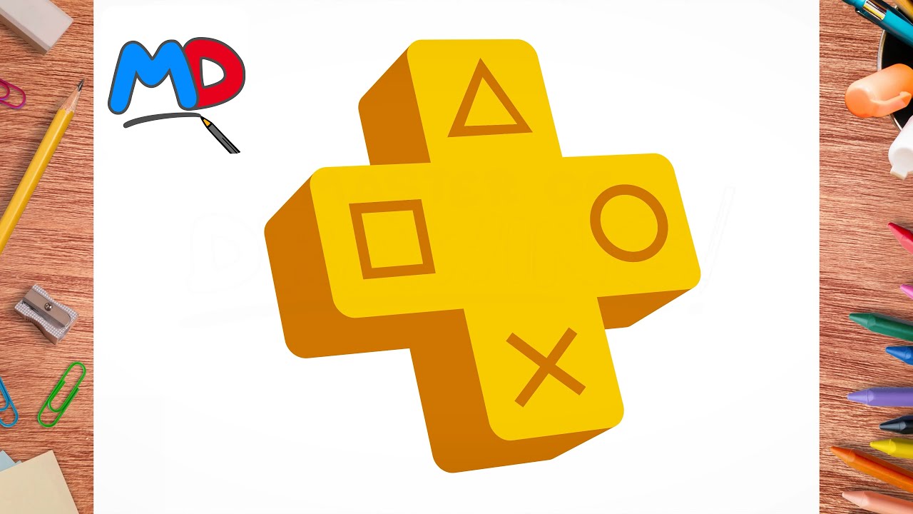 HOW TO DRAW PLAYSTATION PLUS LOGO | MASTER OF DRAWING #86 - YouTube