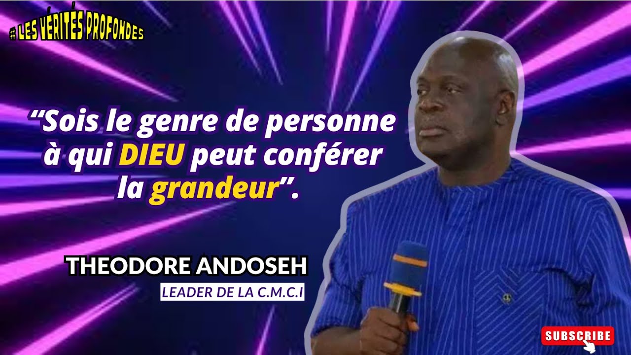 Soit le genre de personne à qui DIEU peut conférer la grandeur ...