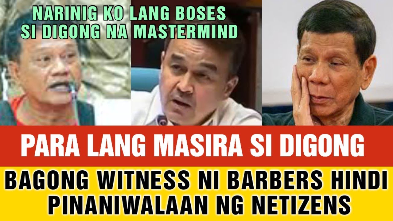 WITNESS NI CONGRESSMAN BARBERS NA SI LEOPOLDO TAN PINAGTAWANAN NG ...