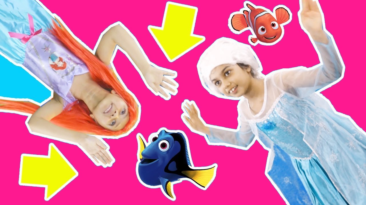 UNDER THE SEA - Finding Dory and The Little Mermaid - Princesses In ...