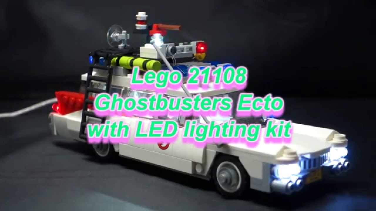 Lego 21108 Ghsotbusters ECTO-1 with LED installed - YouTube