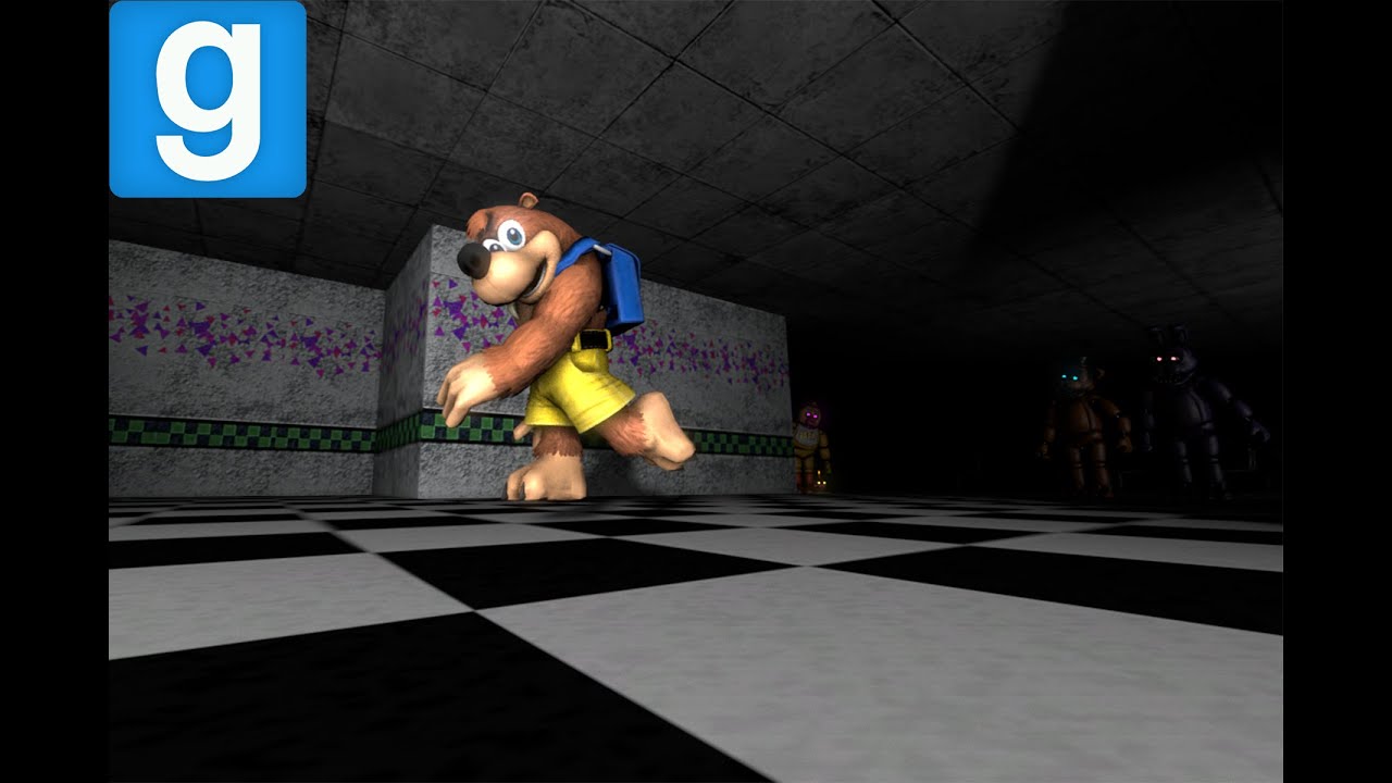 Gmod FNAF/Banjo | Banjo spends Five Night's At Freddy's [Night One ...