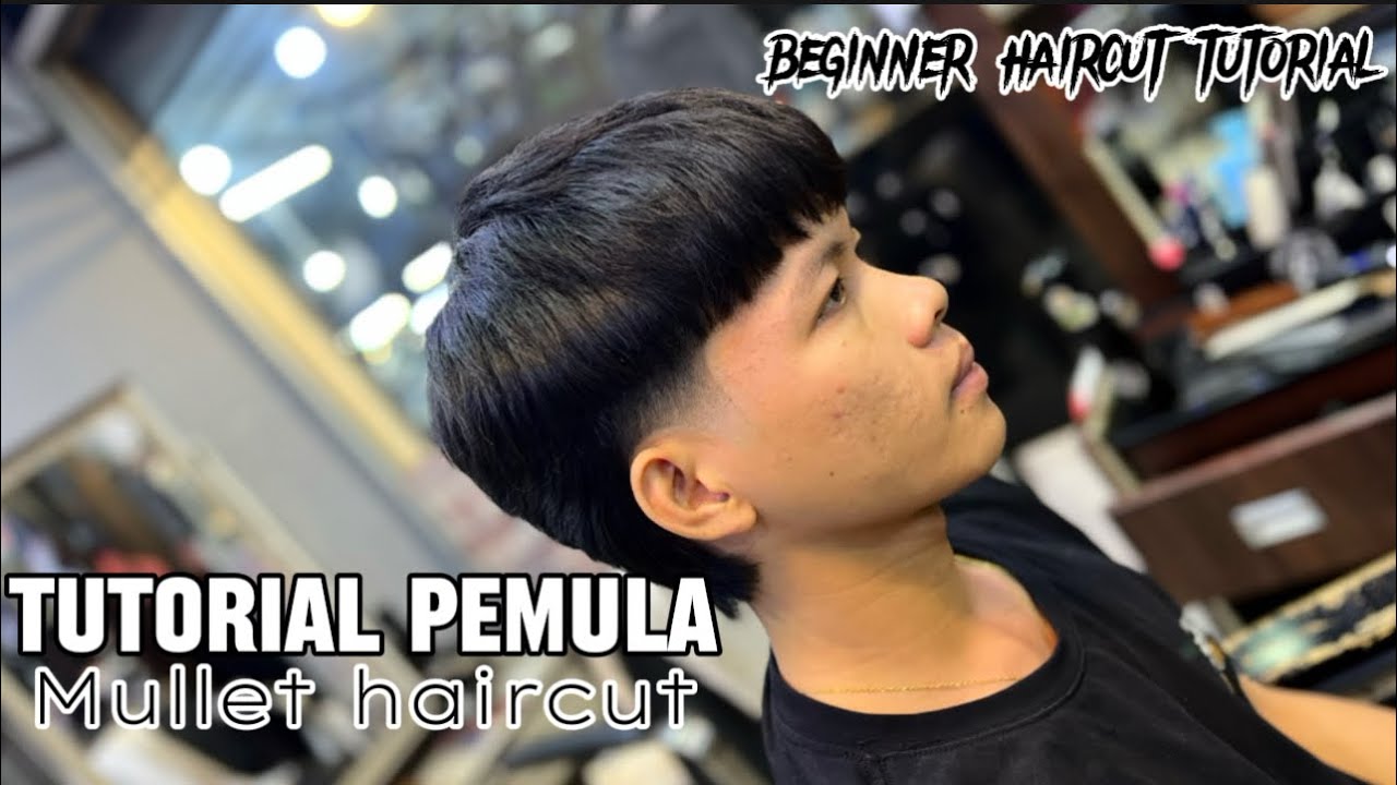 beginner haircut tutorial/Mullet Haircut💈 - YouTube
