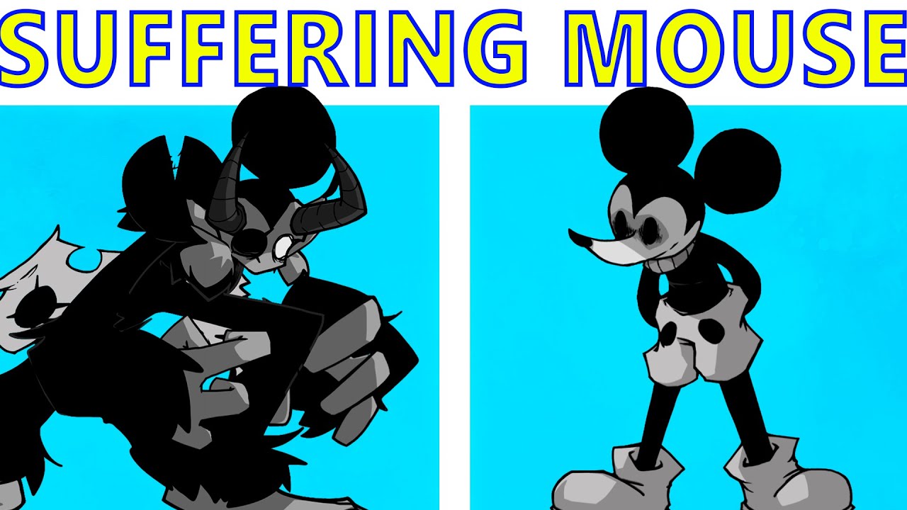 Friday Night Funkin' VS Mickey Mouse | Midnight Suffering V1 Week (FNF ...