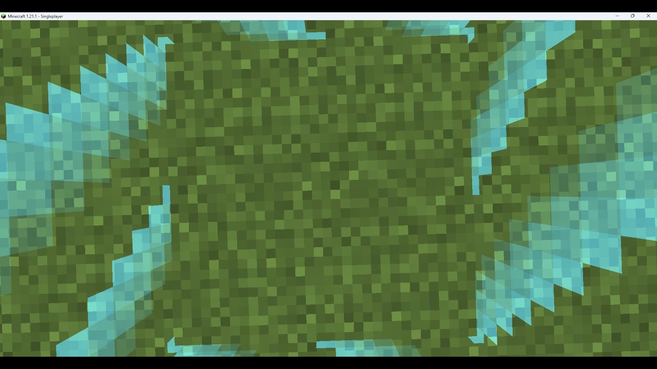 Mining a 2x2 Hole to Bedrock in Minecraft with Cheats Enabled ...