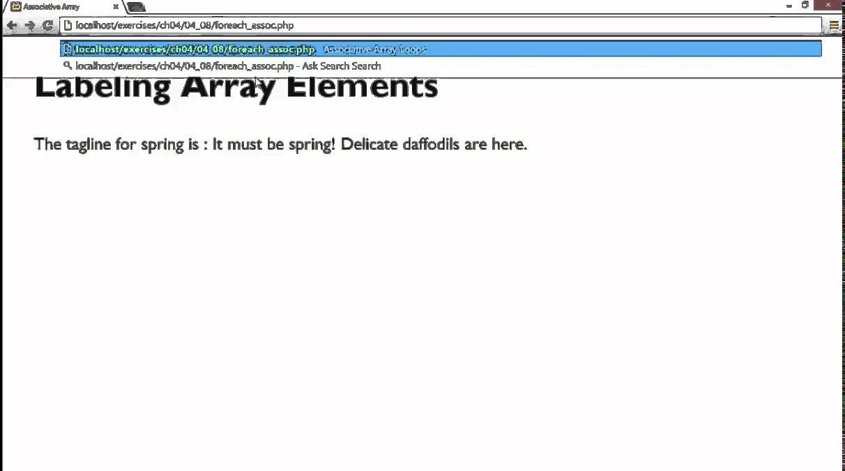 Looping through an array's labels and values - YouTube