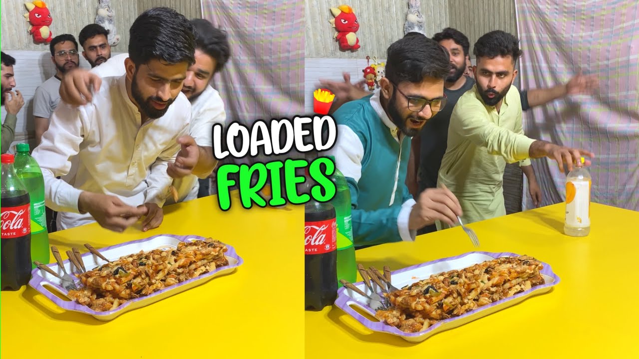 Loaded Chilli Fries Flip Challenge 😂🍟 - YouTube