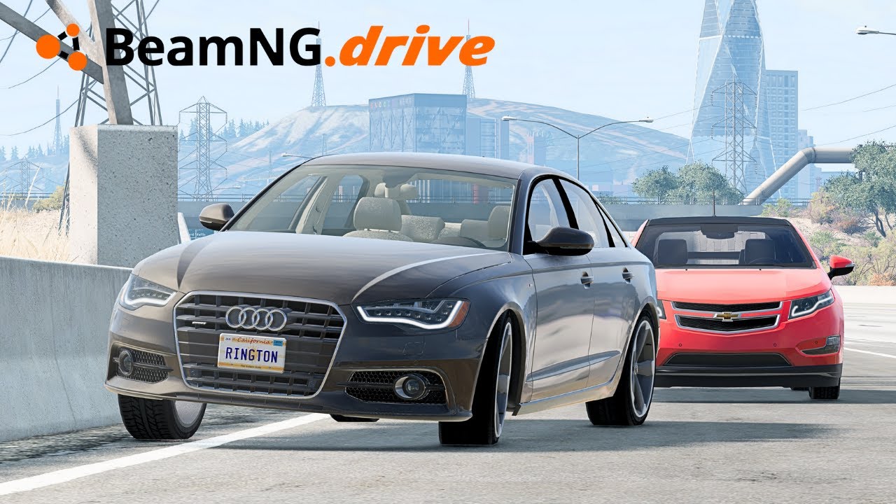 Realistic Car Crash #48 - BeamNG Drive #beamng - YouTube