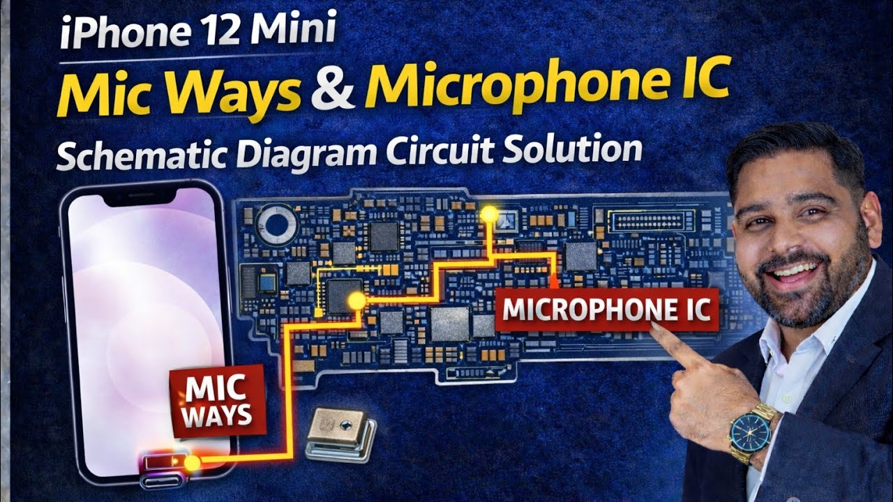 iPhone 12 Mini Mic Ways & Microphone IC Schematic Diagram Circuit ...