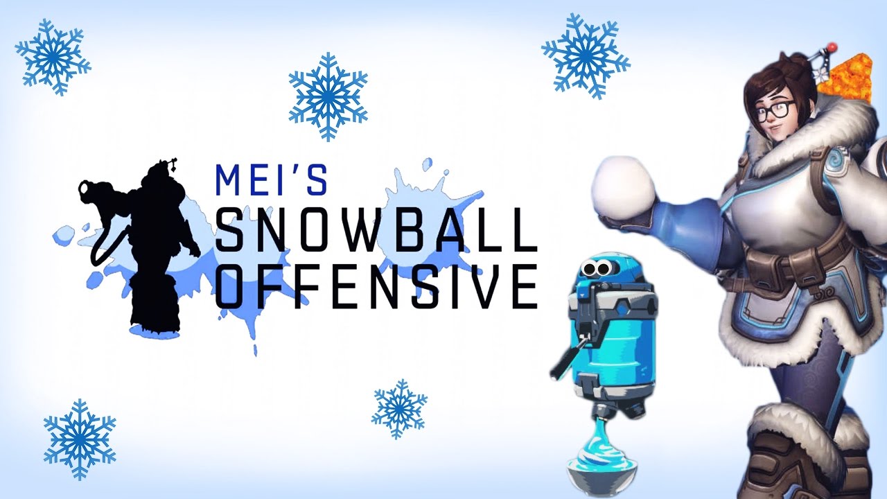 MEI'S SNOWBALL OFFENSIVE - Overwatch Vánoční Event - YouTube