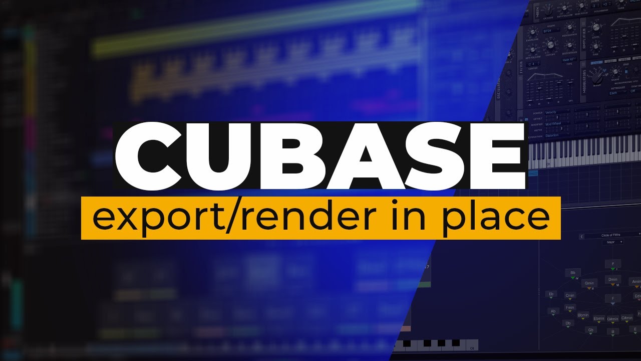 Cubase 13 Pro Tutorial (Lesson 10) – Audio Export. Render in Place ...
