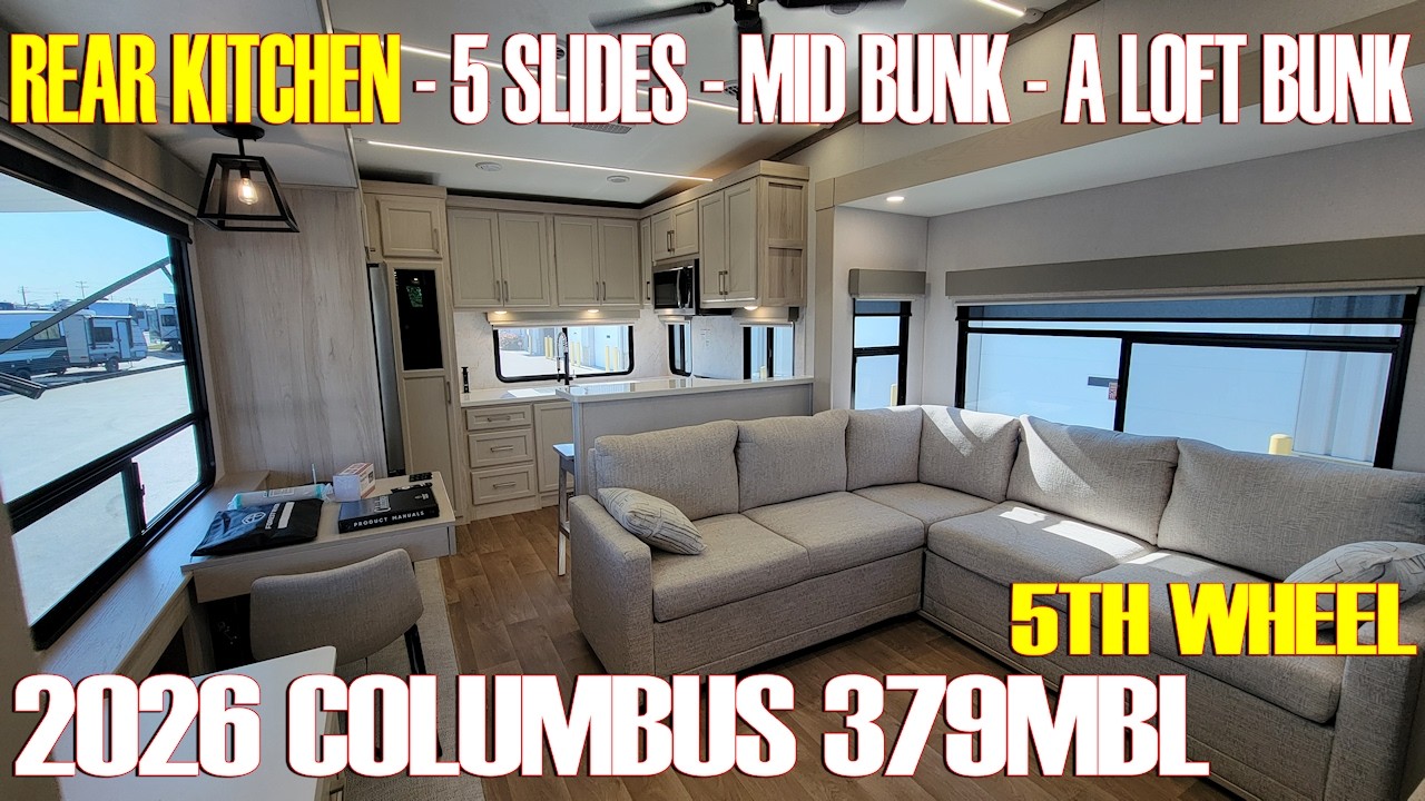 2026 Columbus 379MBL Rear Ktchen MidBunk Fifth Wheel By Palomino ...