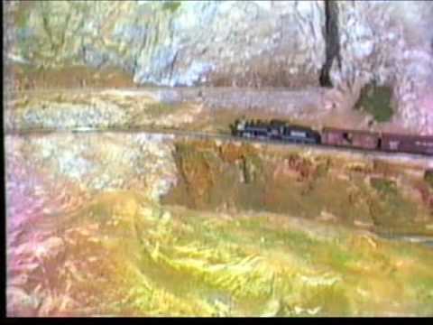 1986 HOn3 DENVER AND RIO GRANDE MODEL RAILROAD LAYOUT - YouTube