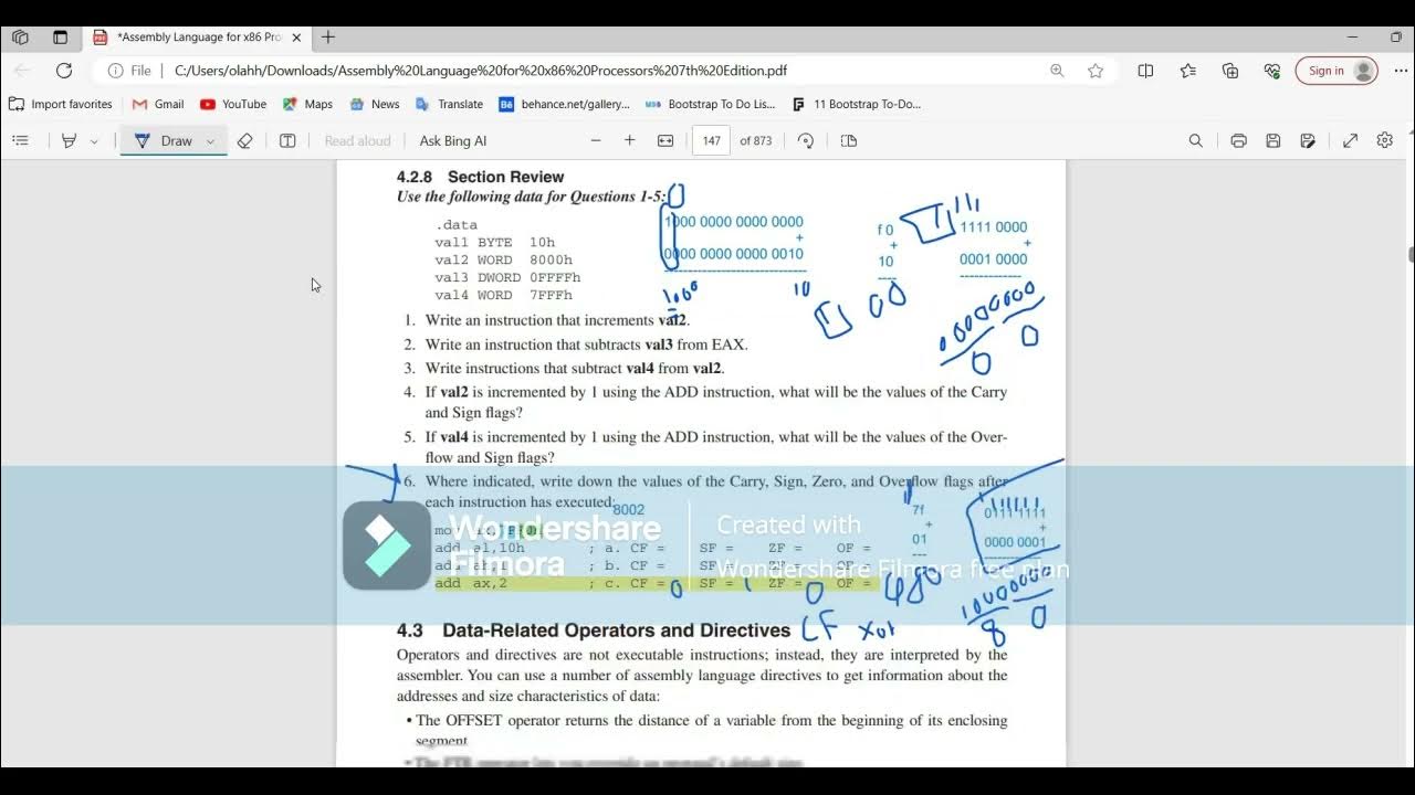 Assembly language discussion chapter 4 part 1 - YouTube
