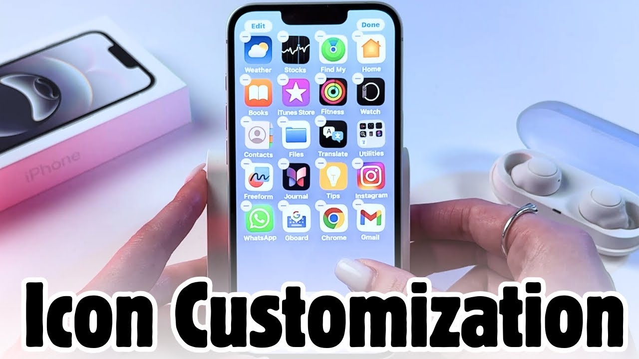iPhone 16e Guide - Customize App Icon Colors to Match Your Wallpaper ...