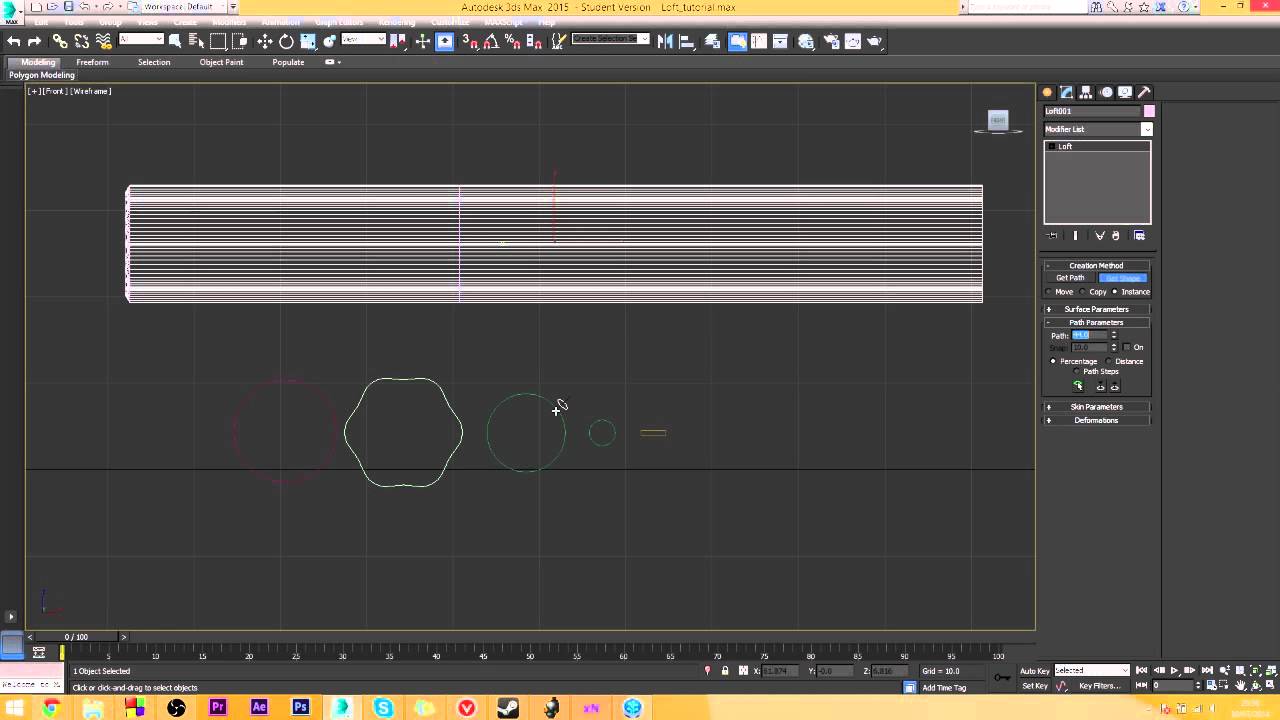3DS Max - Loft Tool - YouTube