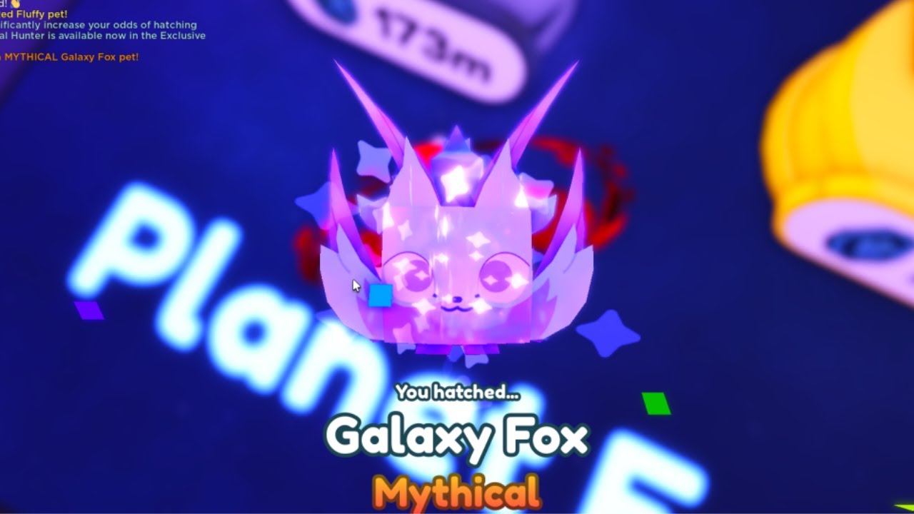I GOT THE GALAXY FOX!! NEW MYTHICAL!! (Pet Simulator X) [BEST PET ...