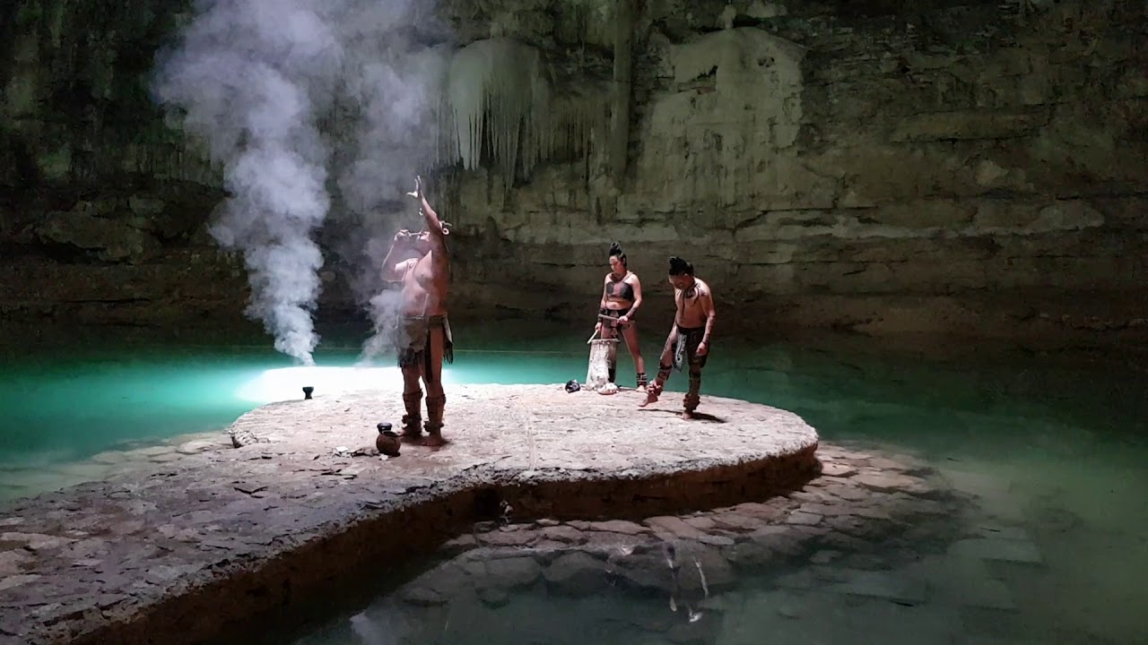 Mayan ritual Cenote - YouTube