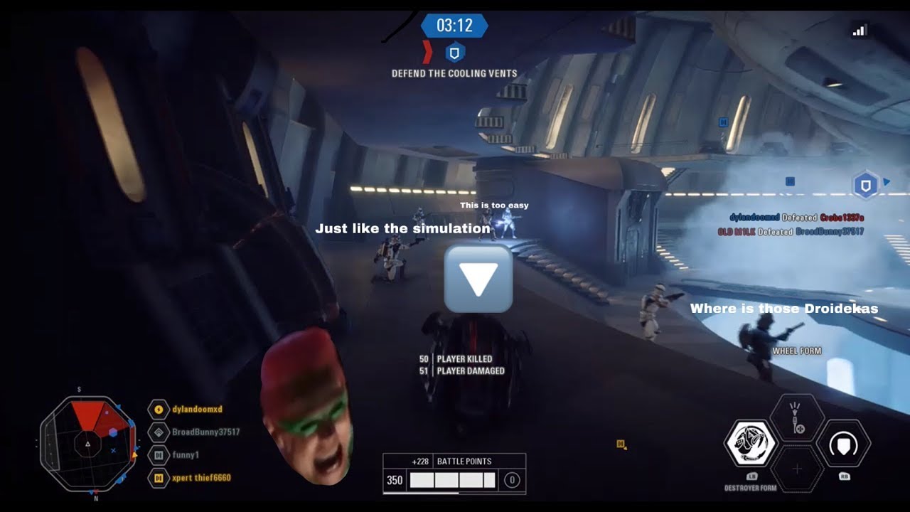 Star Wars battlefront 2 epic Droideka on capitals supremacy !! - YouTube