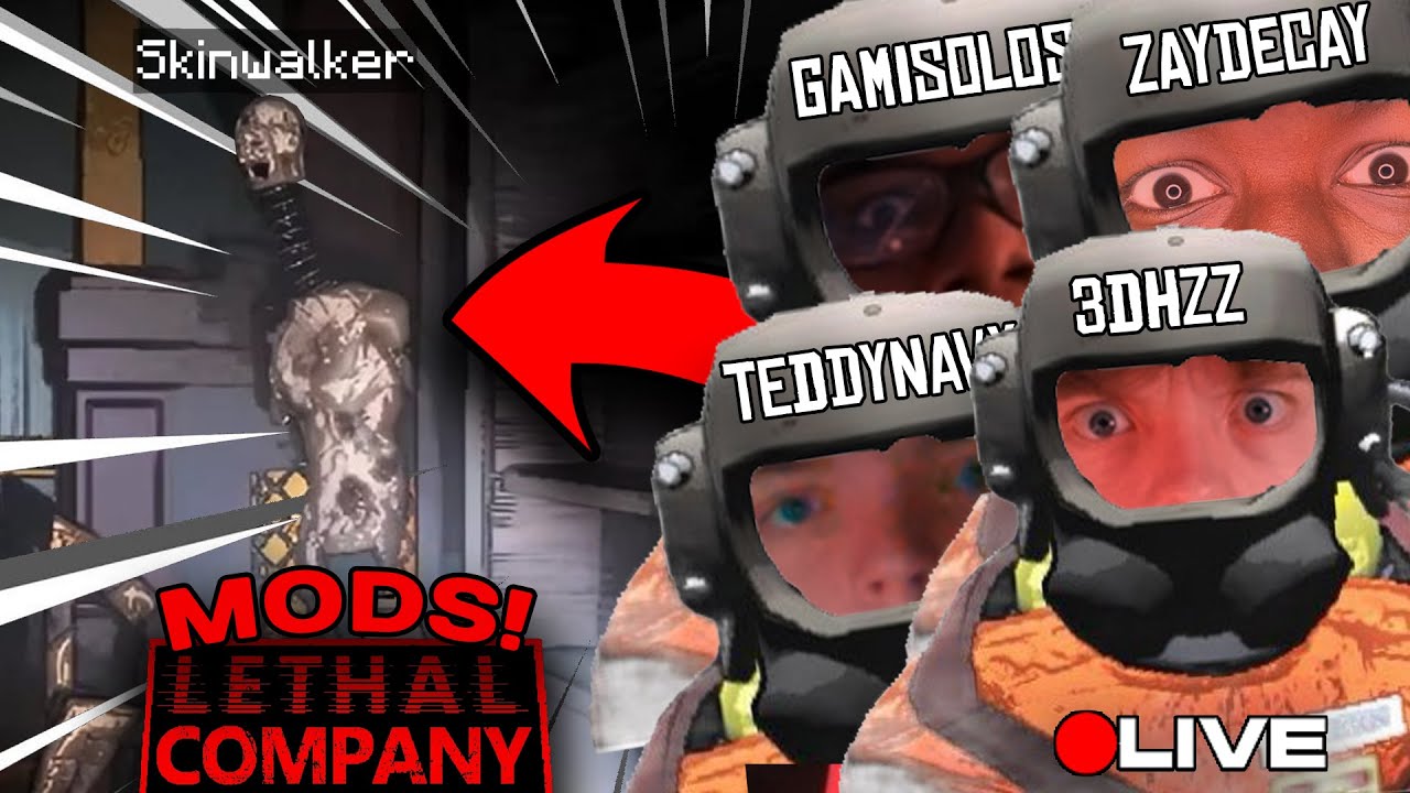 Playing a Lethal Company SKINWALKER Mod LIVE!!! - YouTube