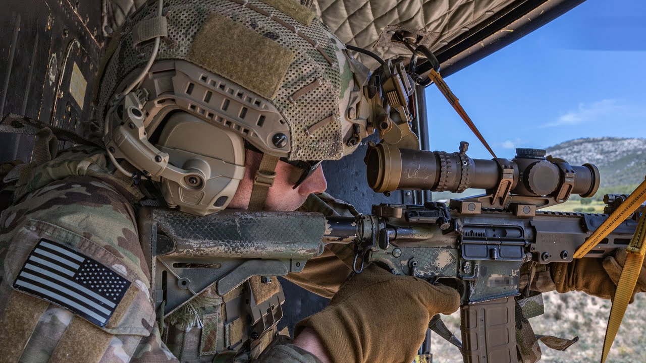 U.S. and NATO special forces Helicopter Sniper in SOFEX Orion 23 (Eng ...