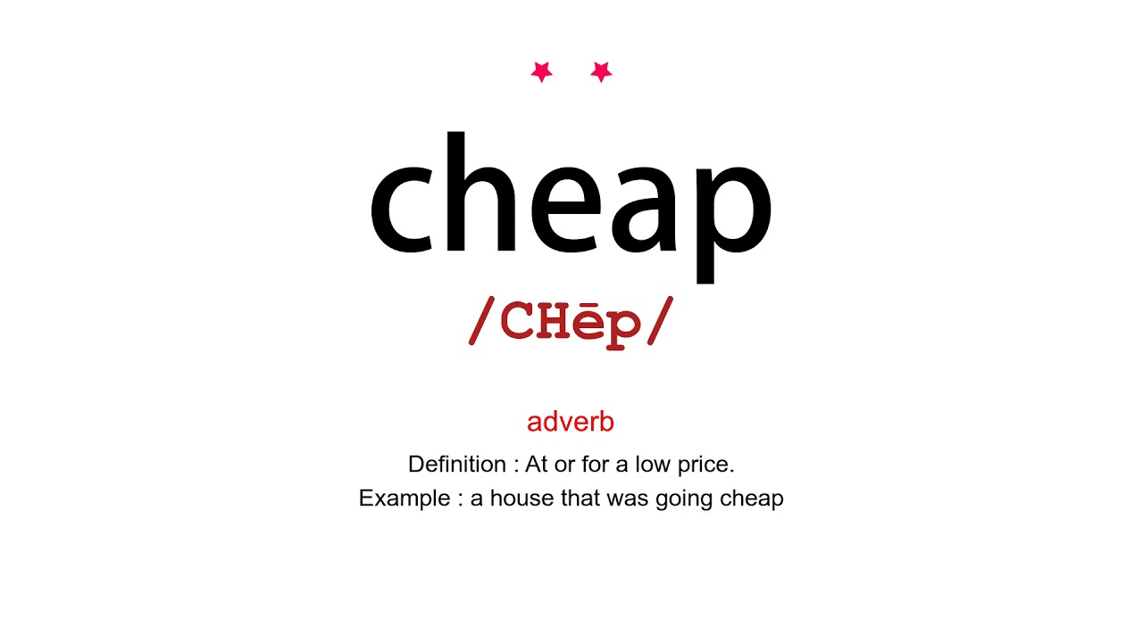 How to pronounce cheap - Vocab Today - YouTube