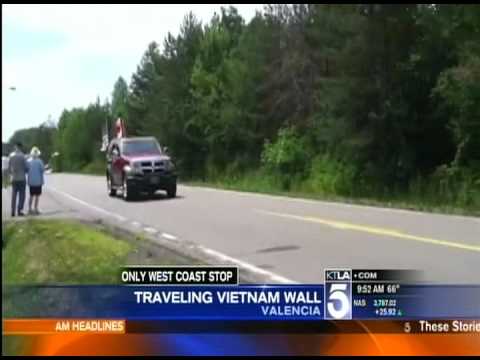 Arif M. Halaby Traveling Vietnam Wall Memorial on KTLA Channel 5 - YouTube