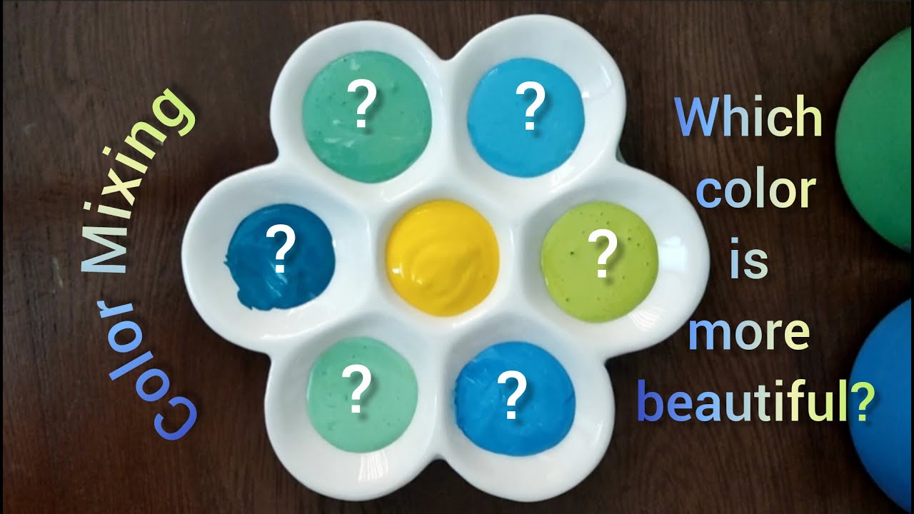 How to create 6 new colors by combining yellow? 🎨🖌️#colormixing # ...
