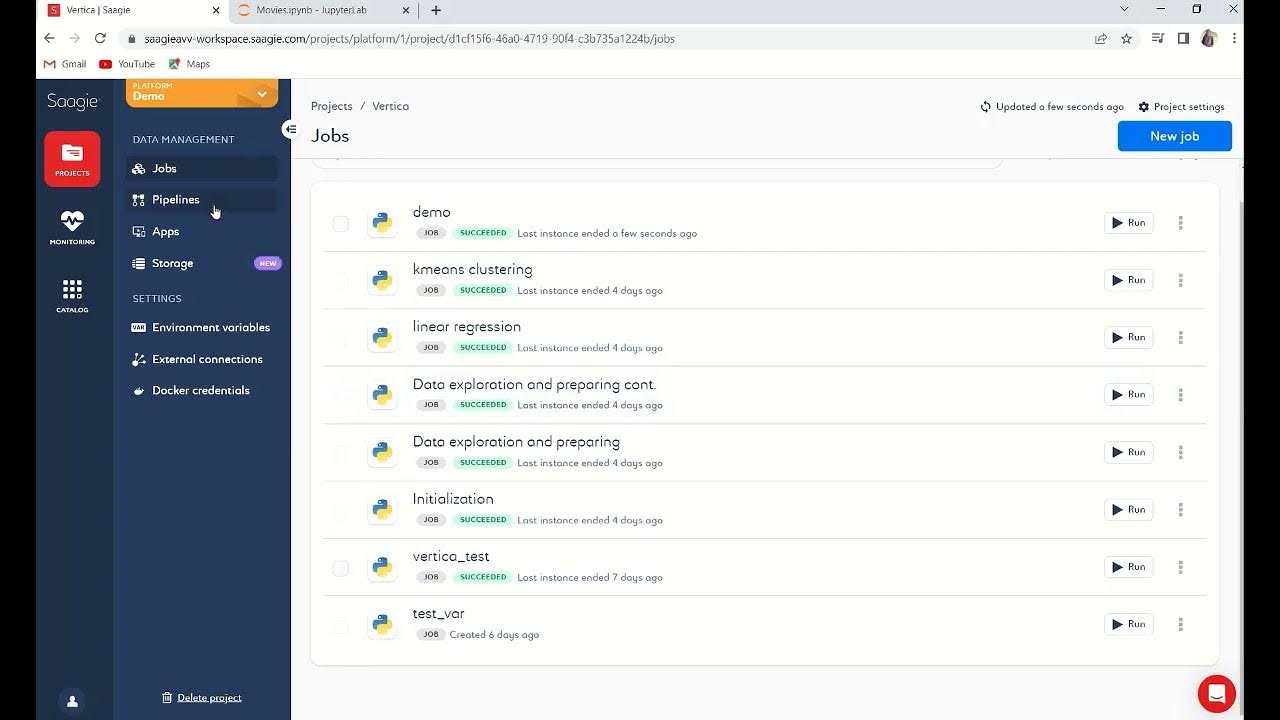 Machine Learning Solution with Vertica and Saagie - YouTube