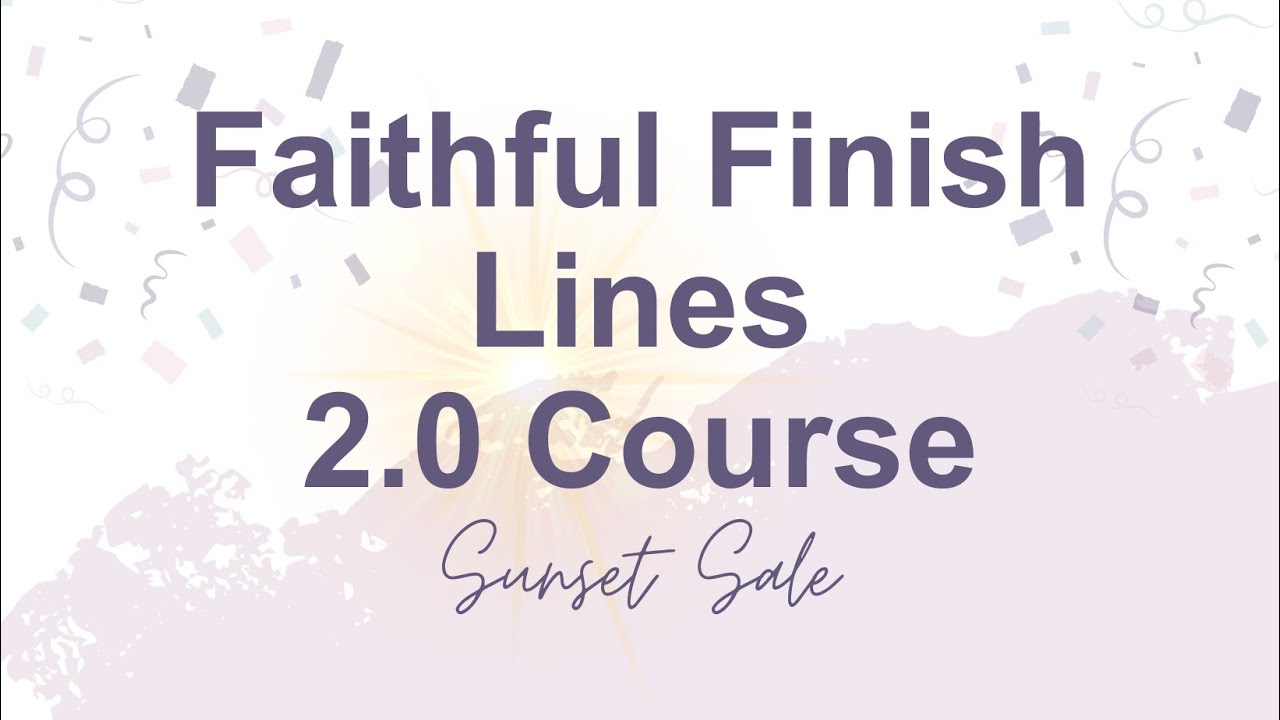 Faithful Finish Lines 2 0 Sunset Course Sale: Behind the Scenes Tour ...