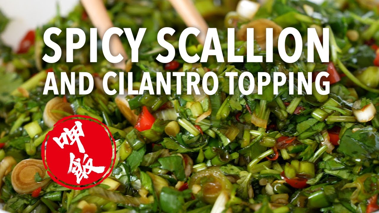 Easy Spicy Scallion and Cilantro Recips [4 Ingredients] - YouTube