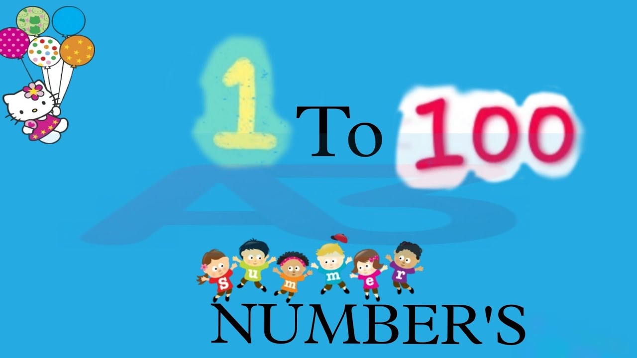 1 TO 100 NUMBER'S 123...100 - YouTube