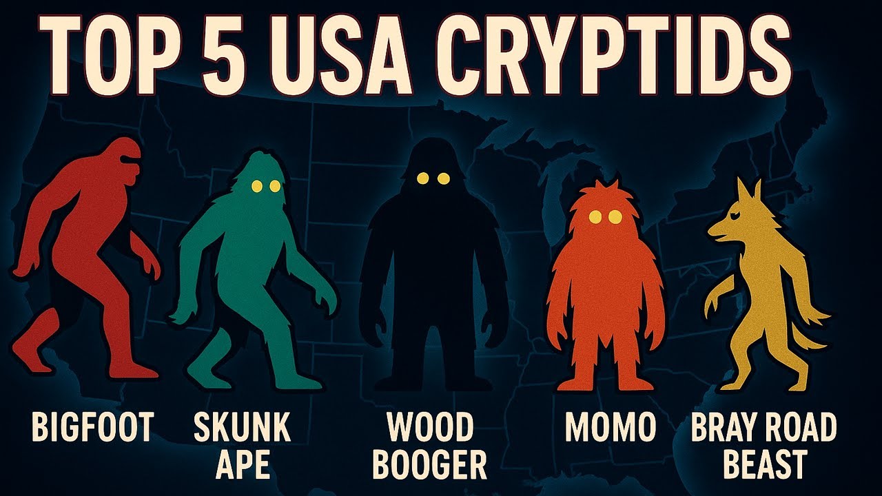 Top 5 USA Cryptids Skunk Ape, Wood Booger & Hidde - YouTube